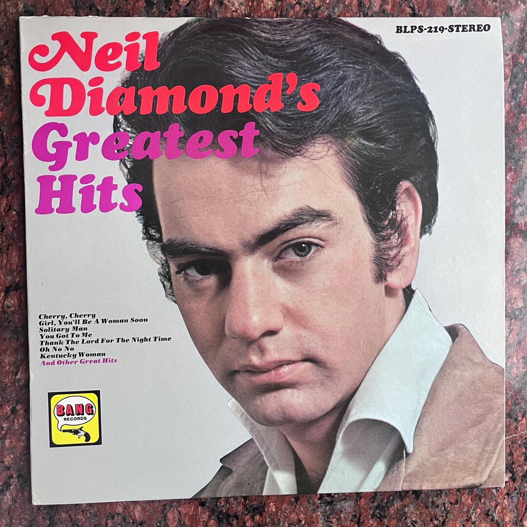 Vintage Vinyl Neil Diamond Neil Diamond's Greatest Hits 60's First ...