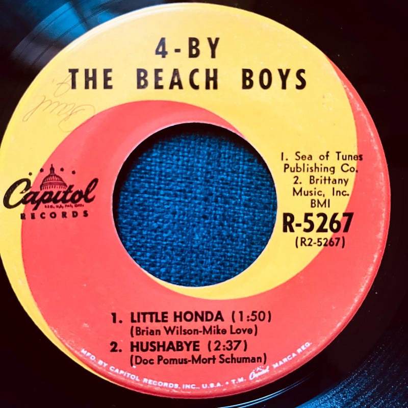 Beach Boys 45rpm Record - Etsy