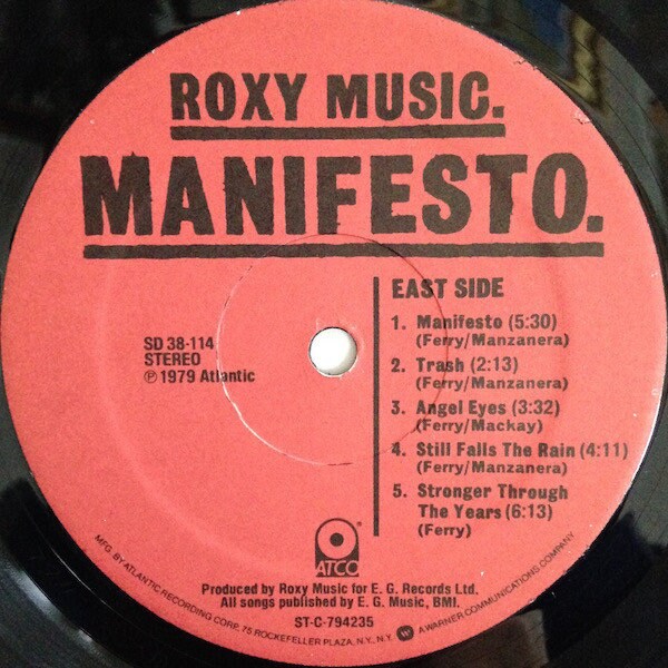 Roxy Music Manifesto 70's Bryan Ferry Electronic Art - Etsy