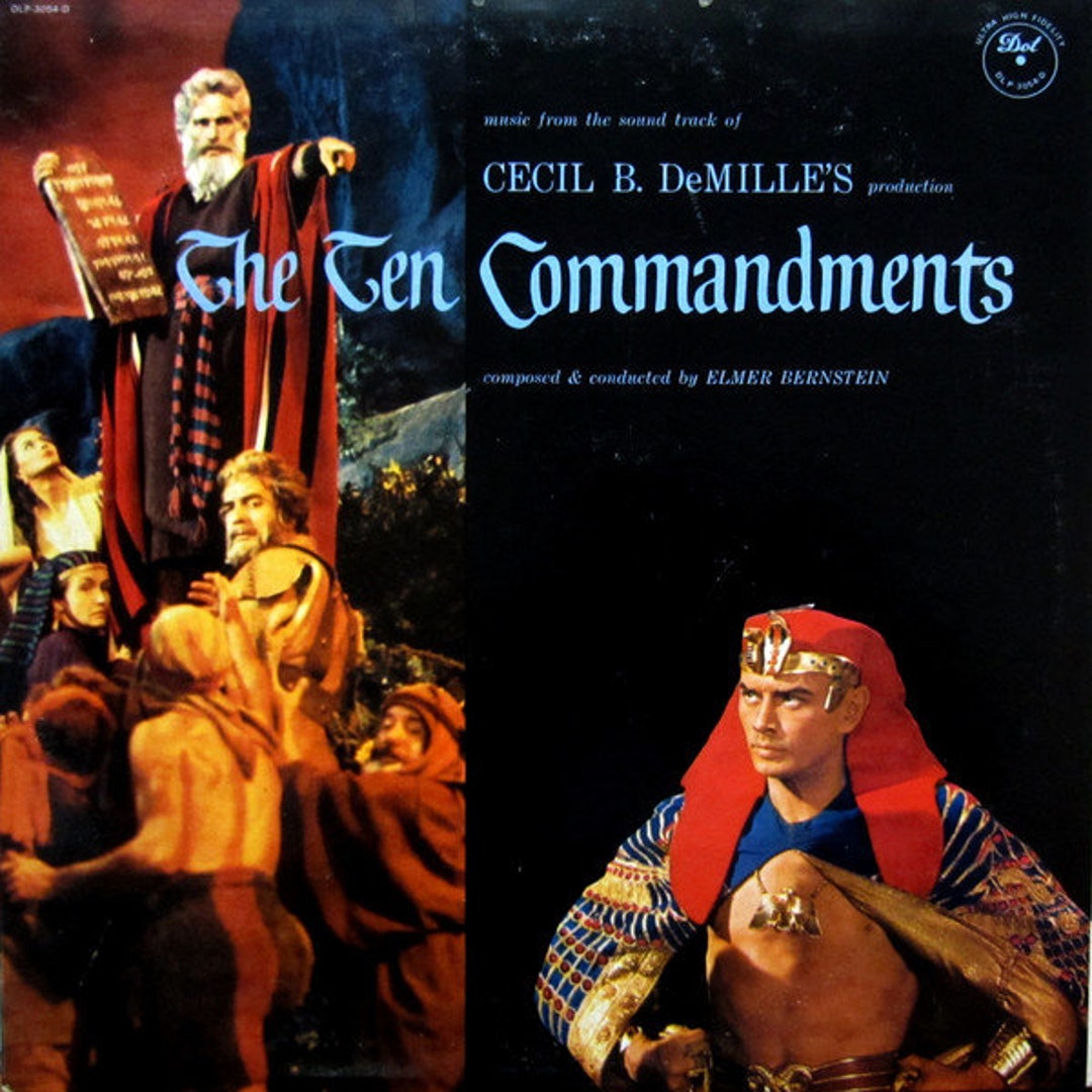 Vintage Vinyl Bernstein/ Demille - the Ten Commandments 50's Movie ...