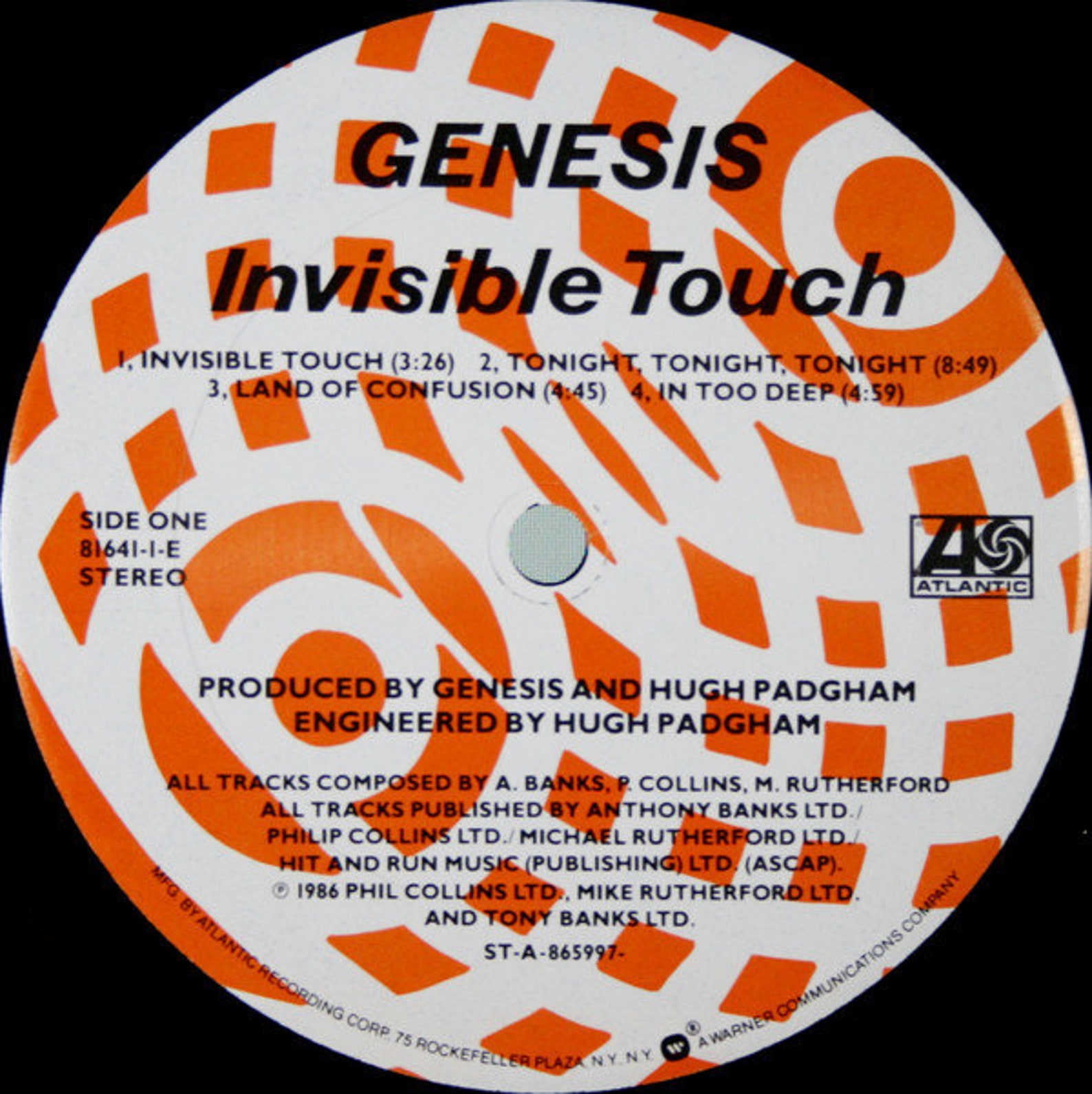 Genesis Invisible Touch 80's MTV Phil Collins Pop Rock - Etsy