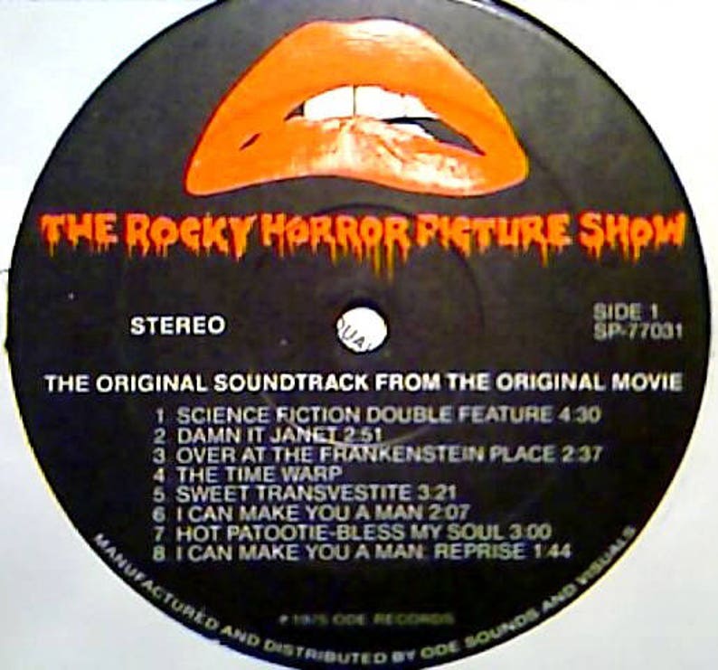 Vintage Vinyl the Rocky Horror Picture Show Original 70's Glam Rock ...