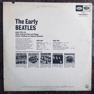 Vintage Vinyl the Beatles the Early Beatles 60s First MONO Press Rock ...