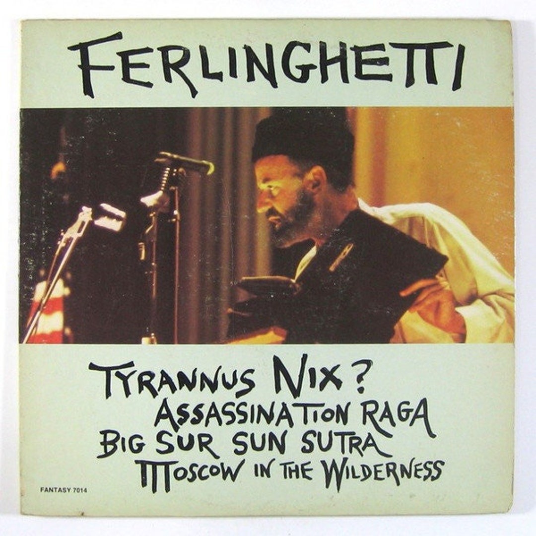 RARE Vintage Vinyl Lawrence Ferlinghetti – Ferlinghetti 60's Kerouac ...