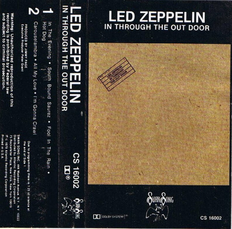 Led Zeppelin 3X Cassette Collection- Zoso, Zep II, in Through the Out ...