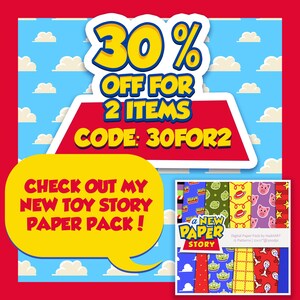 Toy Story Digital Paper Printable Patterns - Etsy