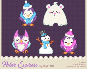 Penguin Clip Art, Snowman Clip Art, Polar Bear Clip Art, Laurie Furnell ...