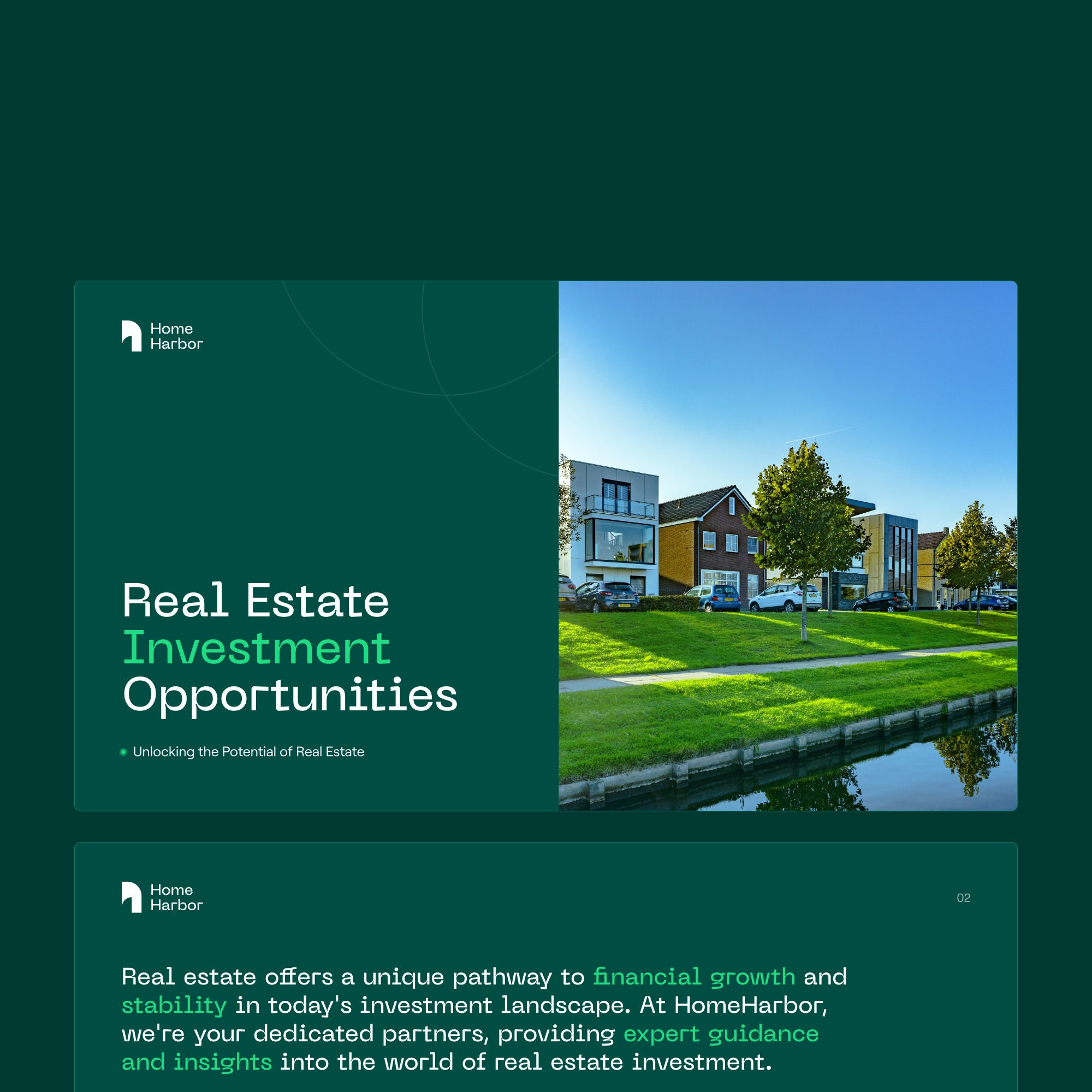 Real Estate Presentation Template Powerpoint, Keynote — Home Harbor - Etsy