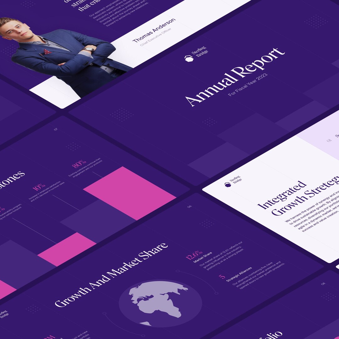 Financial Presentation Report Template Powerpoint, Keynote — Sterling ...