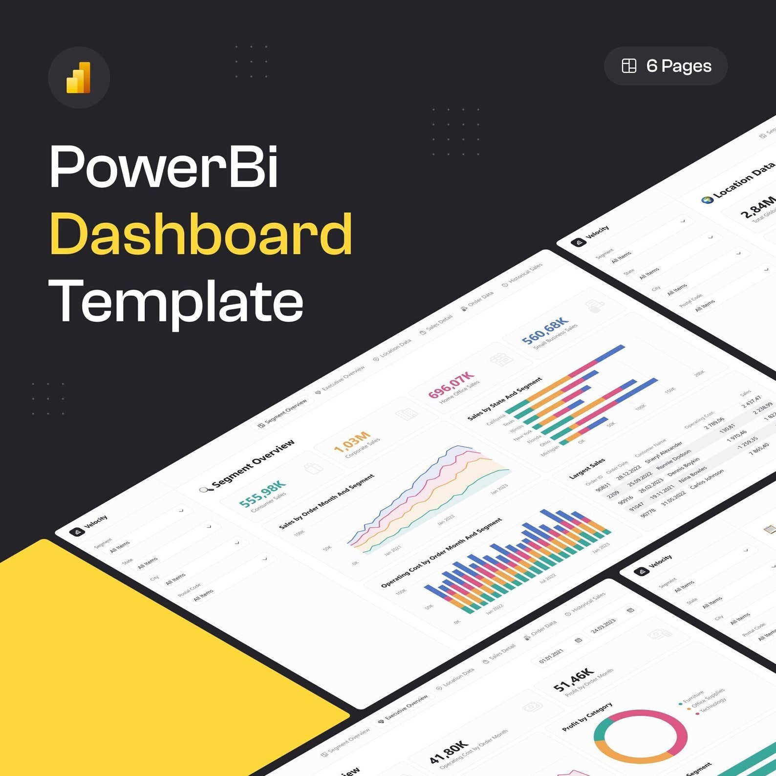 Business Powerbi Dashboard Report Template, Figma Velocity - Etsy