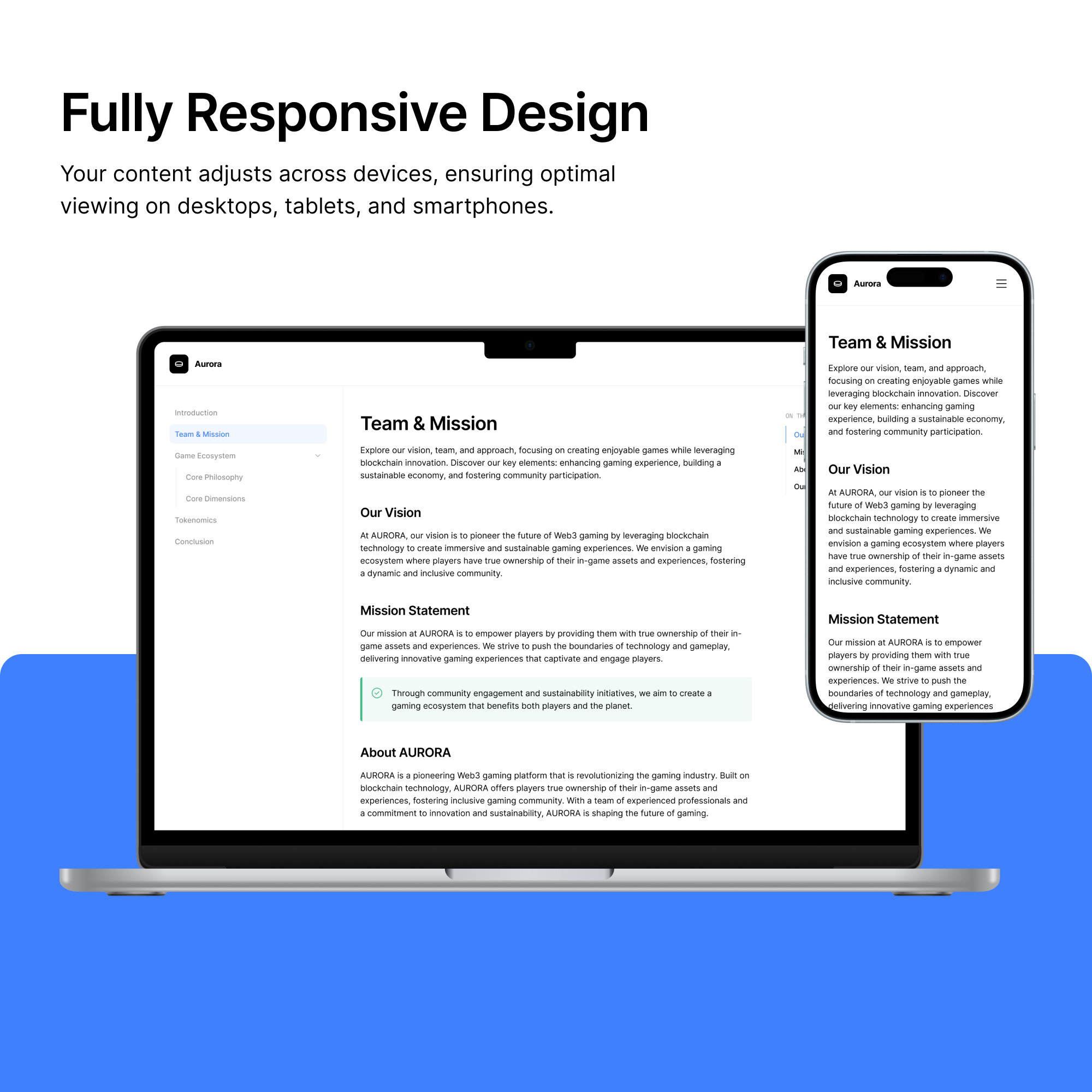 Whitepaper Webflow Website Template Aurora Docs - Etsy