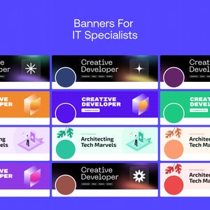 45 Linkedin Banners Designs for Canva - Etsy