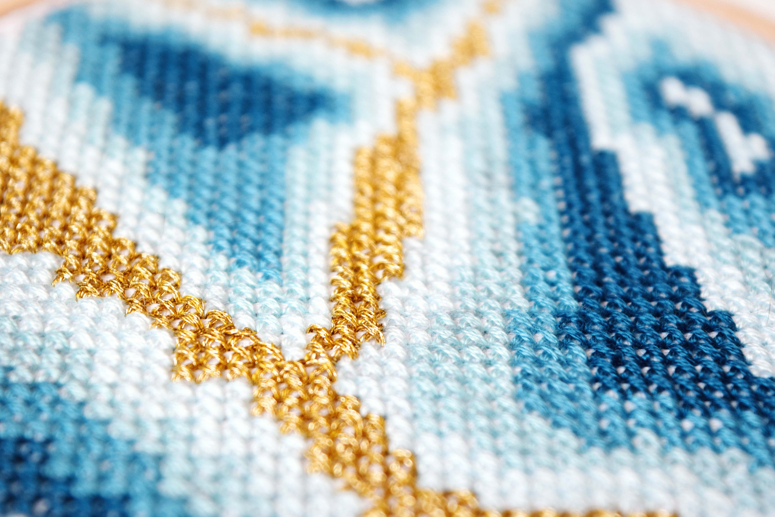 PATTERN Square Geode Modern Cross Stitch - Etsy