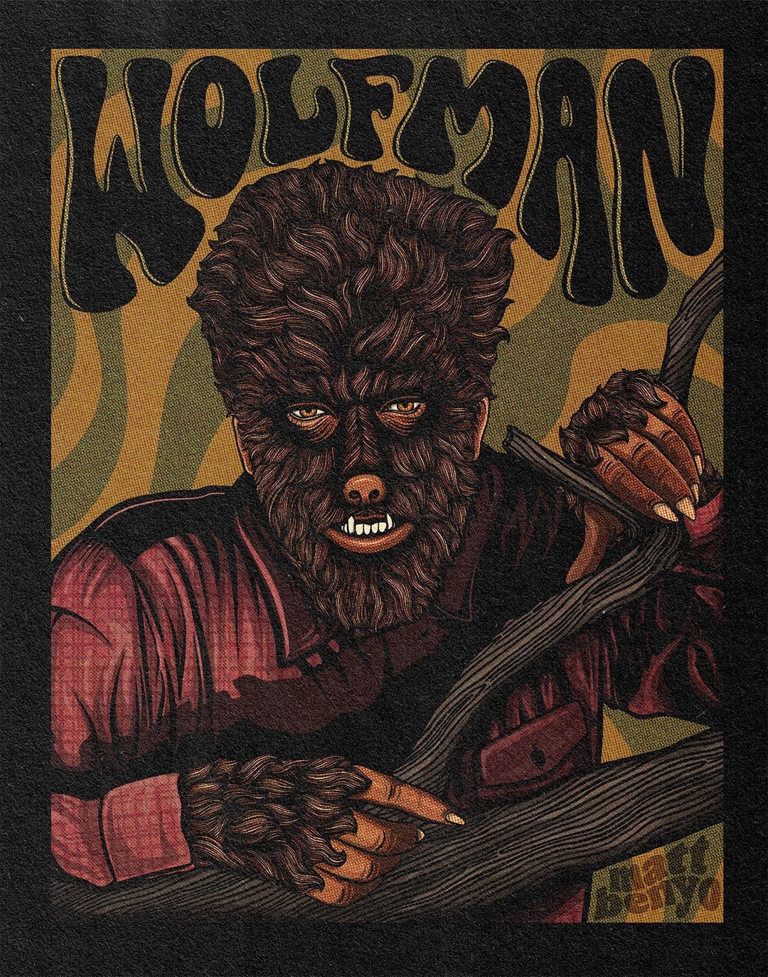 Wolfman Universal Monsters Poster Art Print - Etsy