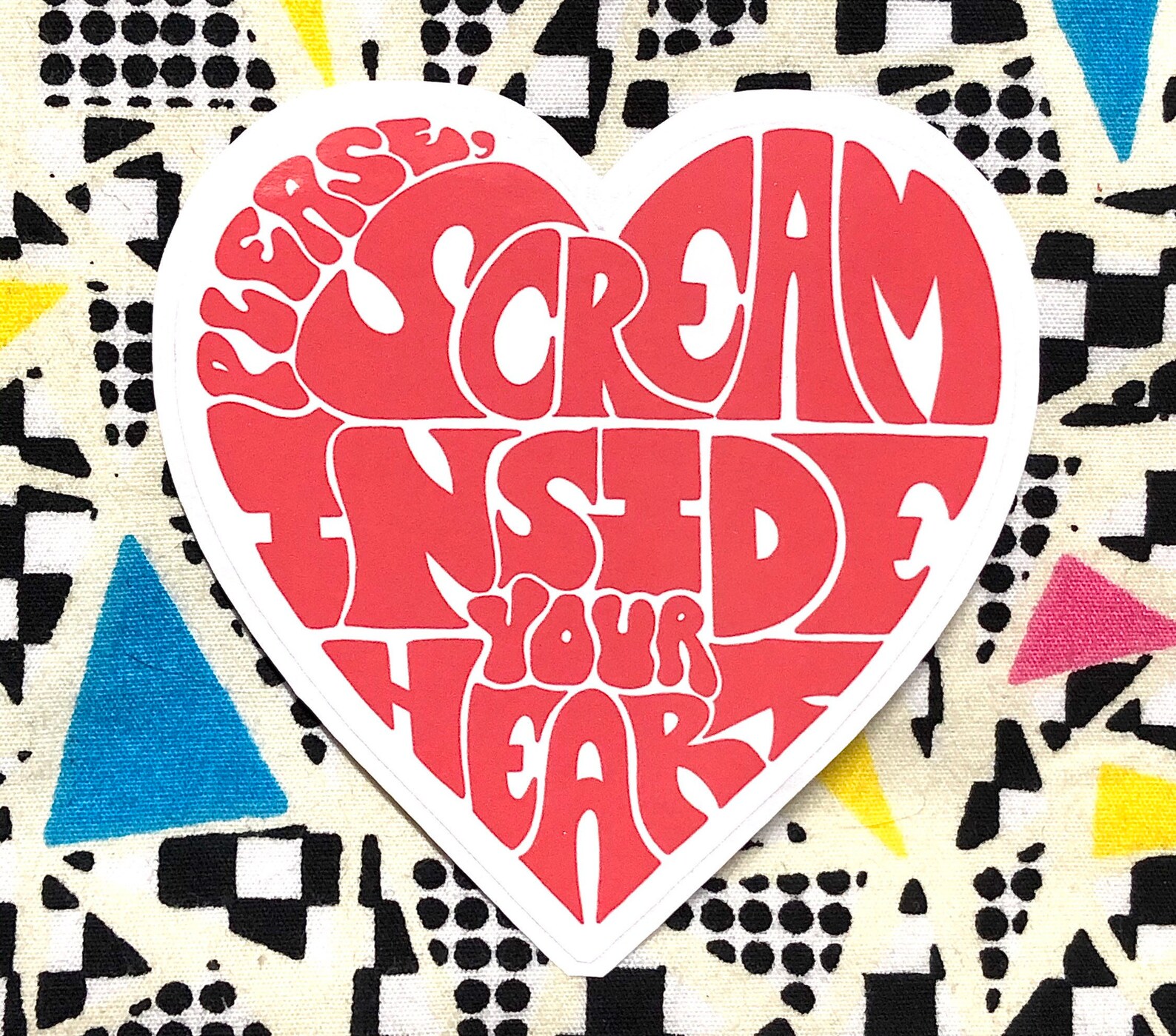 Scream Inside Your Heart Sticker - Etsy