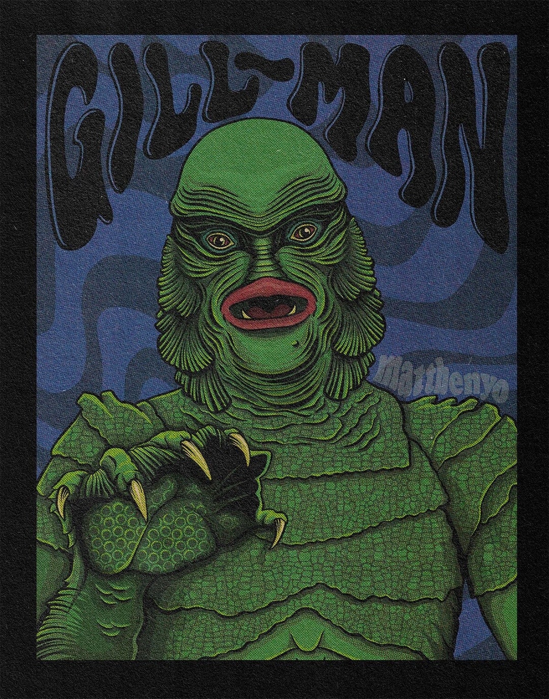 Gill-man Universal Monsters Poster Art Print - Etsy