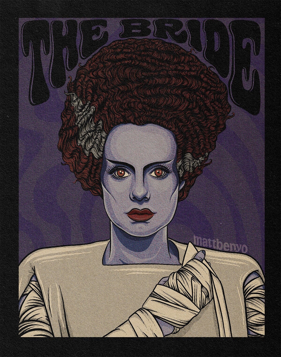 The Bride of Frankenstein Universal Monsters Poster Art Print - Etsy