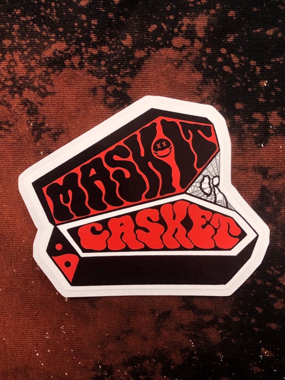 Mask It or Casket Sticker | Etsy