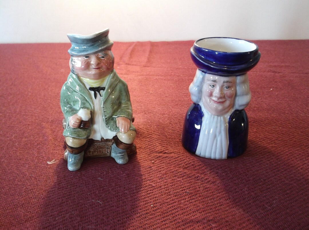 2 Small Character Jugs Wood & Sons quaker and Kelsboro Ware the ...