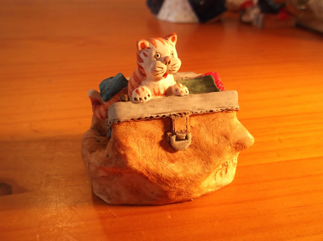 Peter Fagan Colour Box Cat Cat in a Gladstone Bag or - Etsy