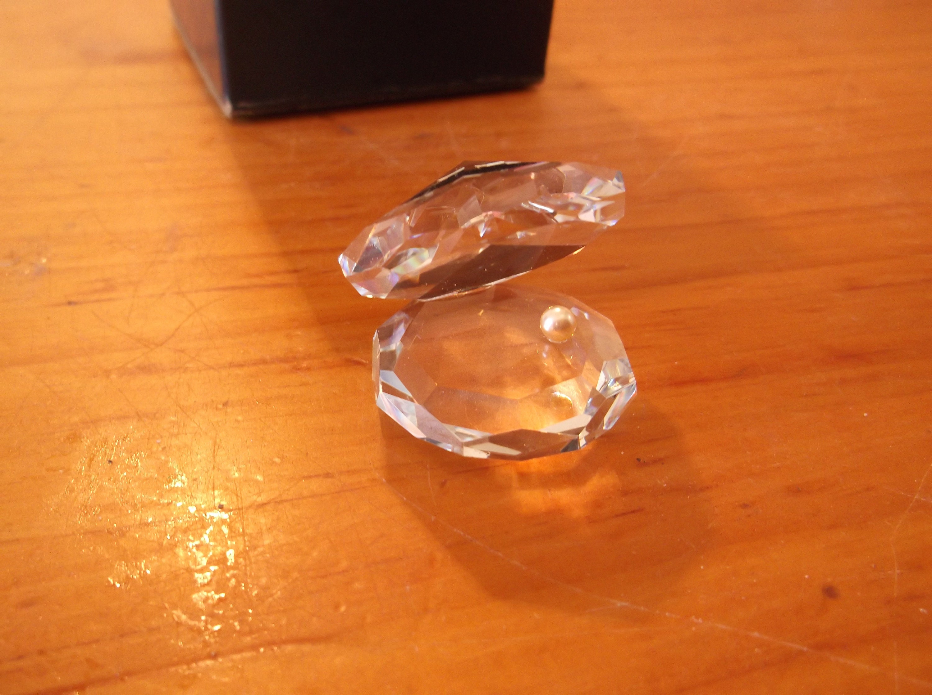 Hadrian Crystal Clam with Pearl boxed Premier Collection | Etsy