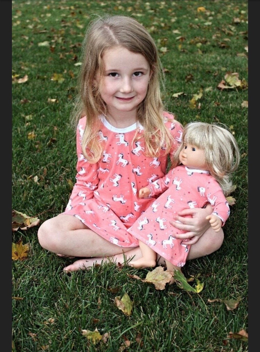 Comfy Matching Girl and Doll Dress. Unicorn Dress for Girls. Doll Dress ...