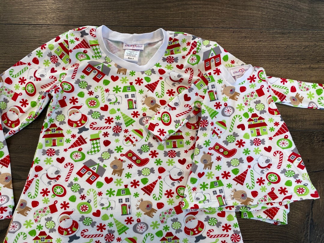 Comfy Matching Girl and Doll Dress. Christmas Dress for Girls.doll ...