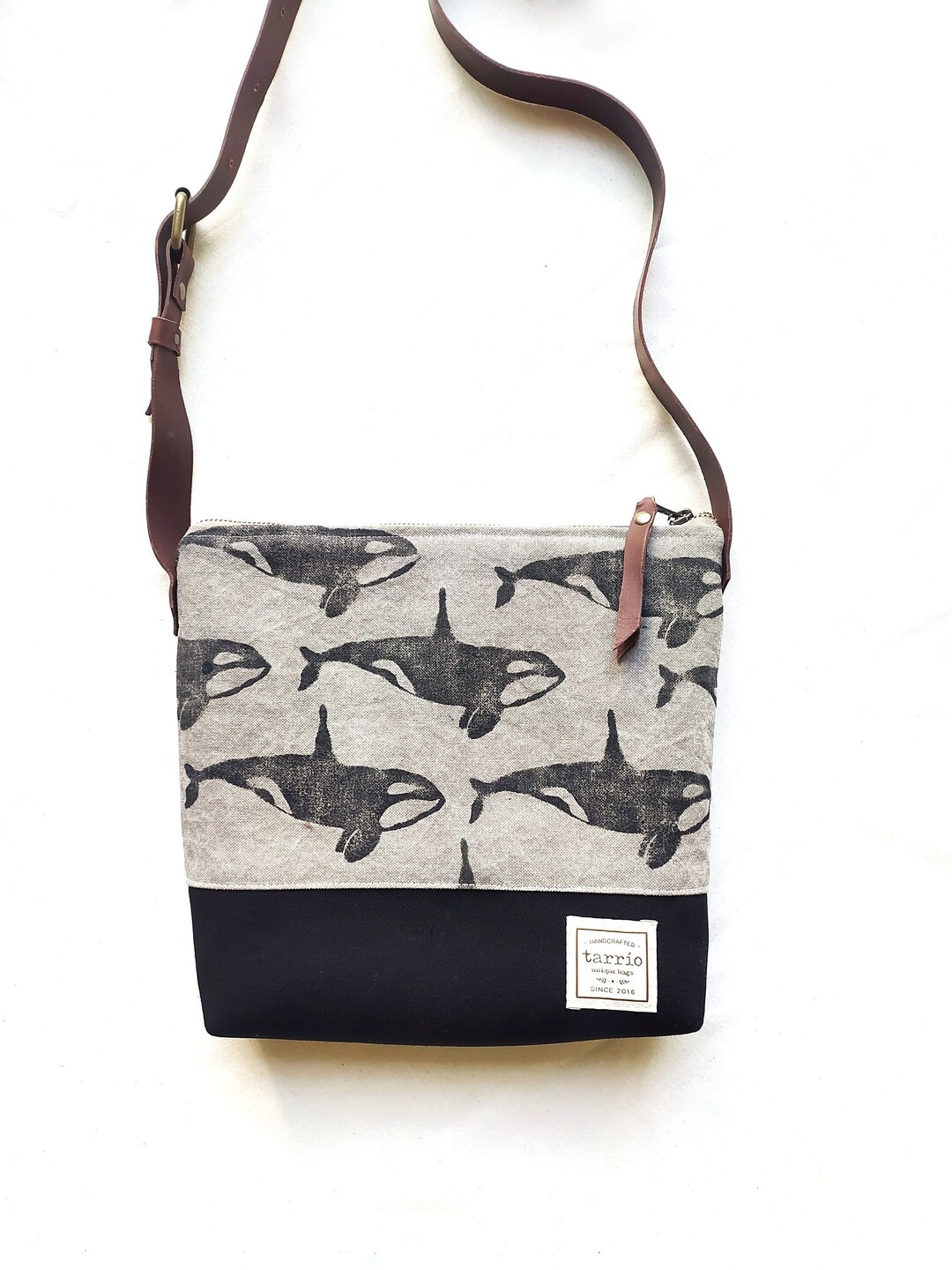 Crossbody Bag "orca / Killer Whale" Made of Upholstery Fabrics and ...