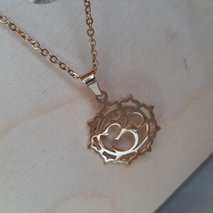 Ohm Symbol Gold Tone Stainless Steel Pendant Necklace, Om Charm, Aum ...