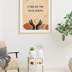 I Trust My Intuition, Instant Download, Intuition, Inspirational Quotes ...