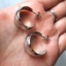 Polished Chunky Smooth Stainless Steel Silver Half Hoops - Etsy