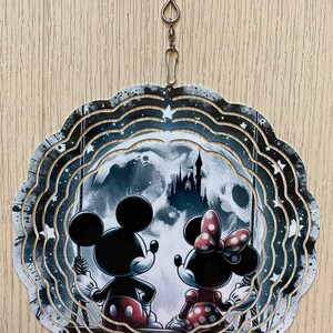 Disney Inspired Mickey & Minnie Mouse Garden/patio Spinner - Etsy