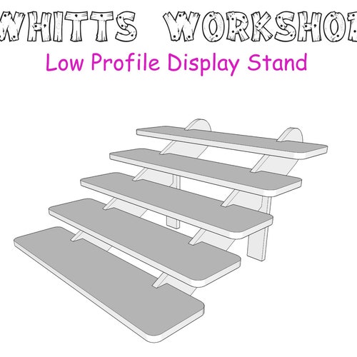 5 Shelf Low Profile Display Stand - Etsy