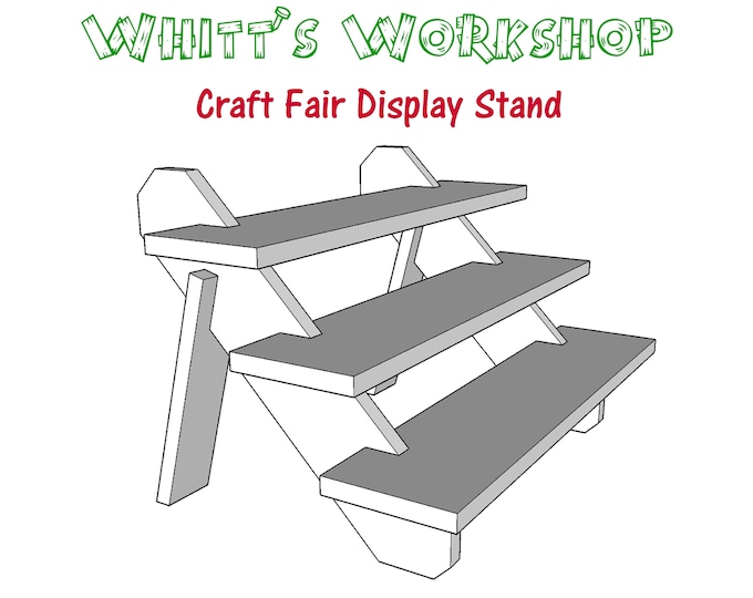 Craft Show Display Stand Plan/display Stand Plan/craft Fair Stand Plan ...