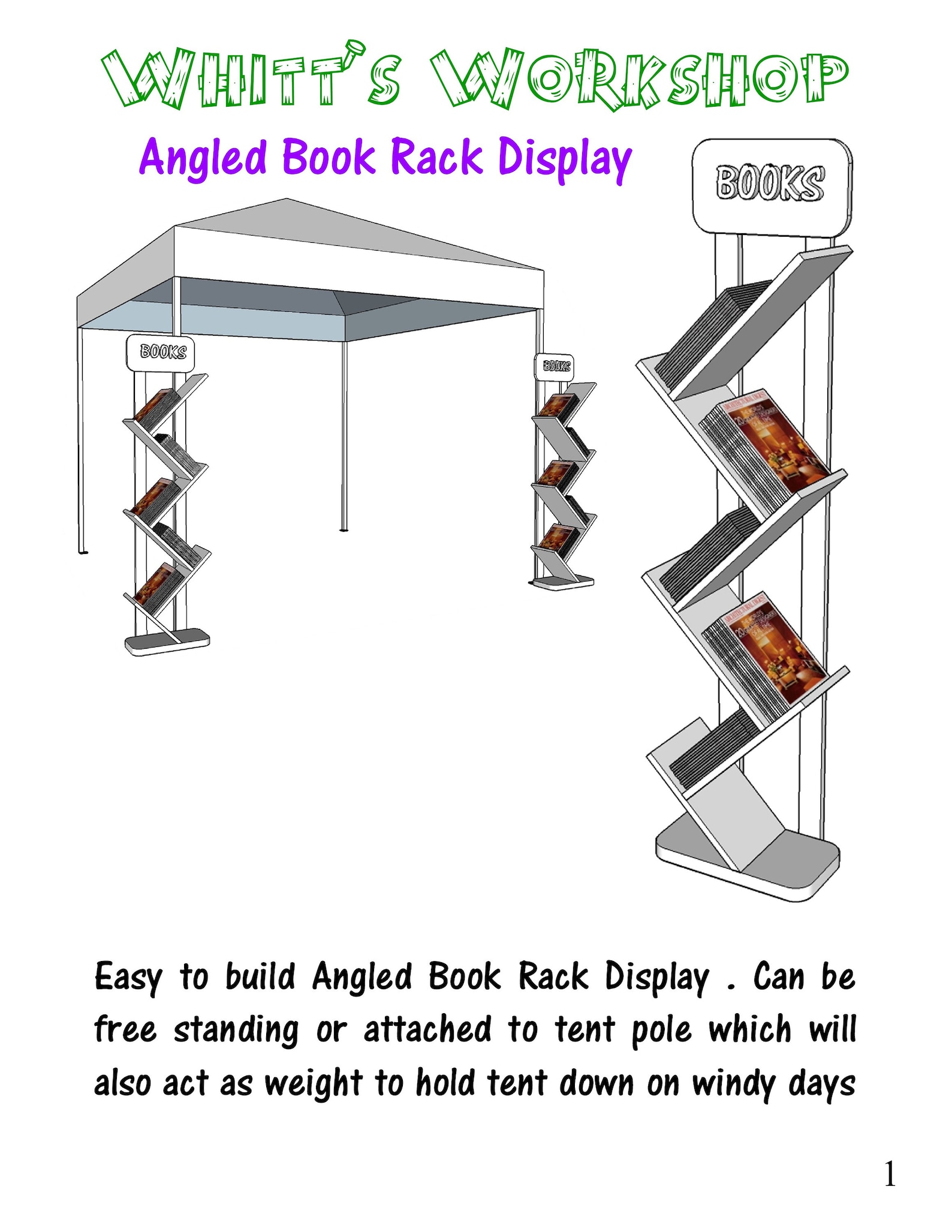 Angled Book Rack Display - Etsy