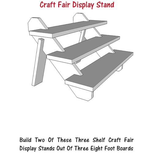 Portable Craft Fair Display Stand Plans DIY Wooden Display - Etsy