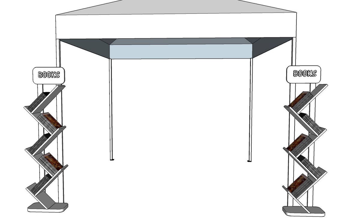 Angled Book Rack Display - Etsy