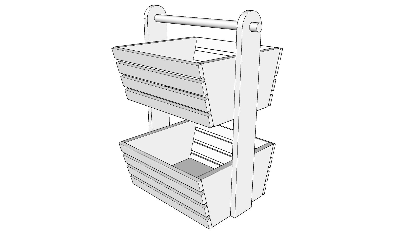 Hand Carry Table Top Storage and Display Baskets | Etsy