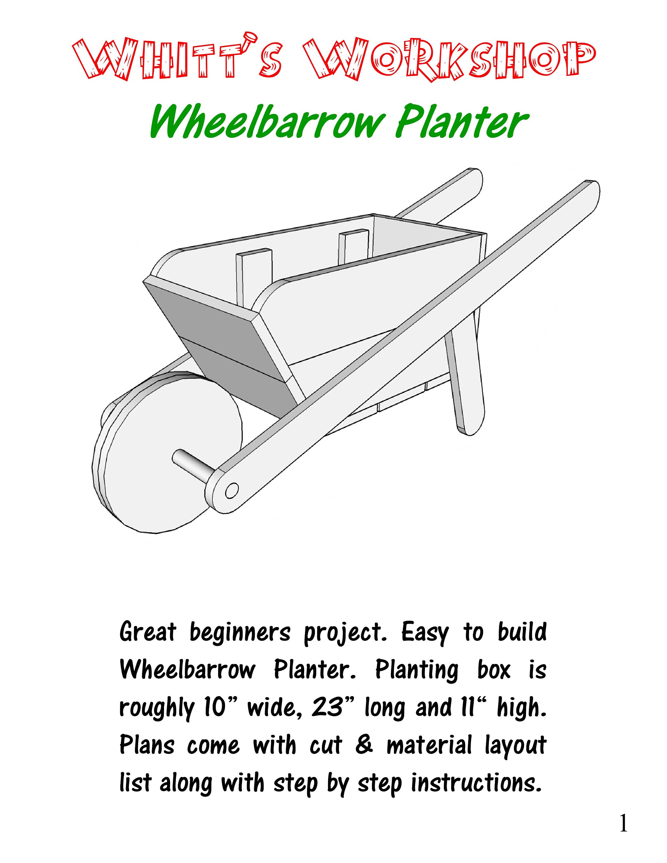 Wheelbarrow Drawing Easy