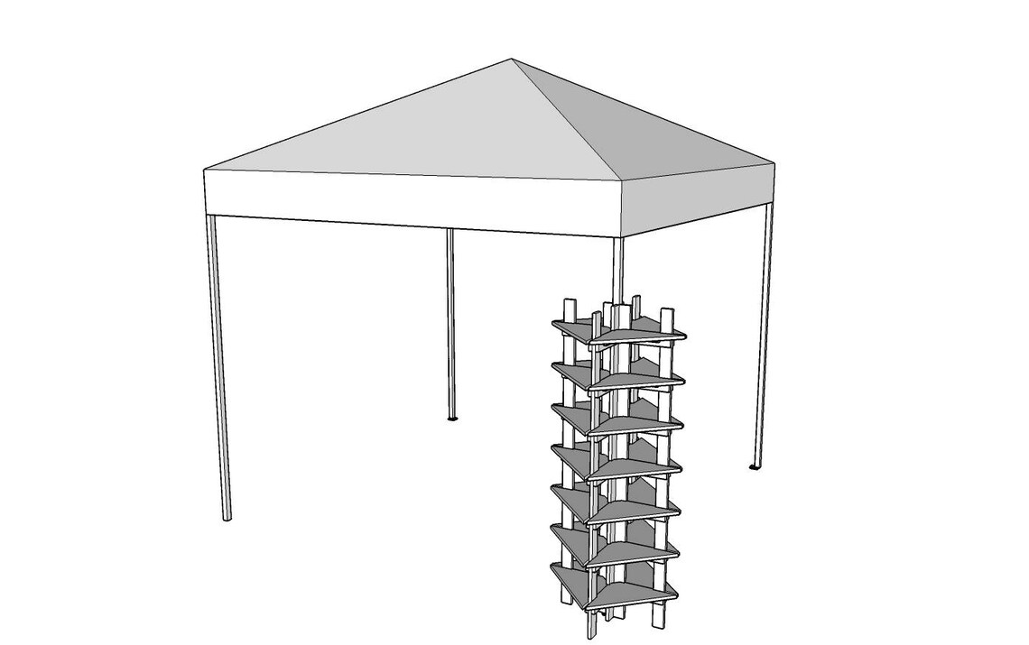 Tent Post Shelf - Etsy