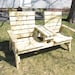 Double Seat Bench With Table - Etsy
