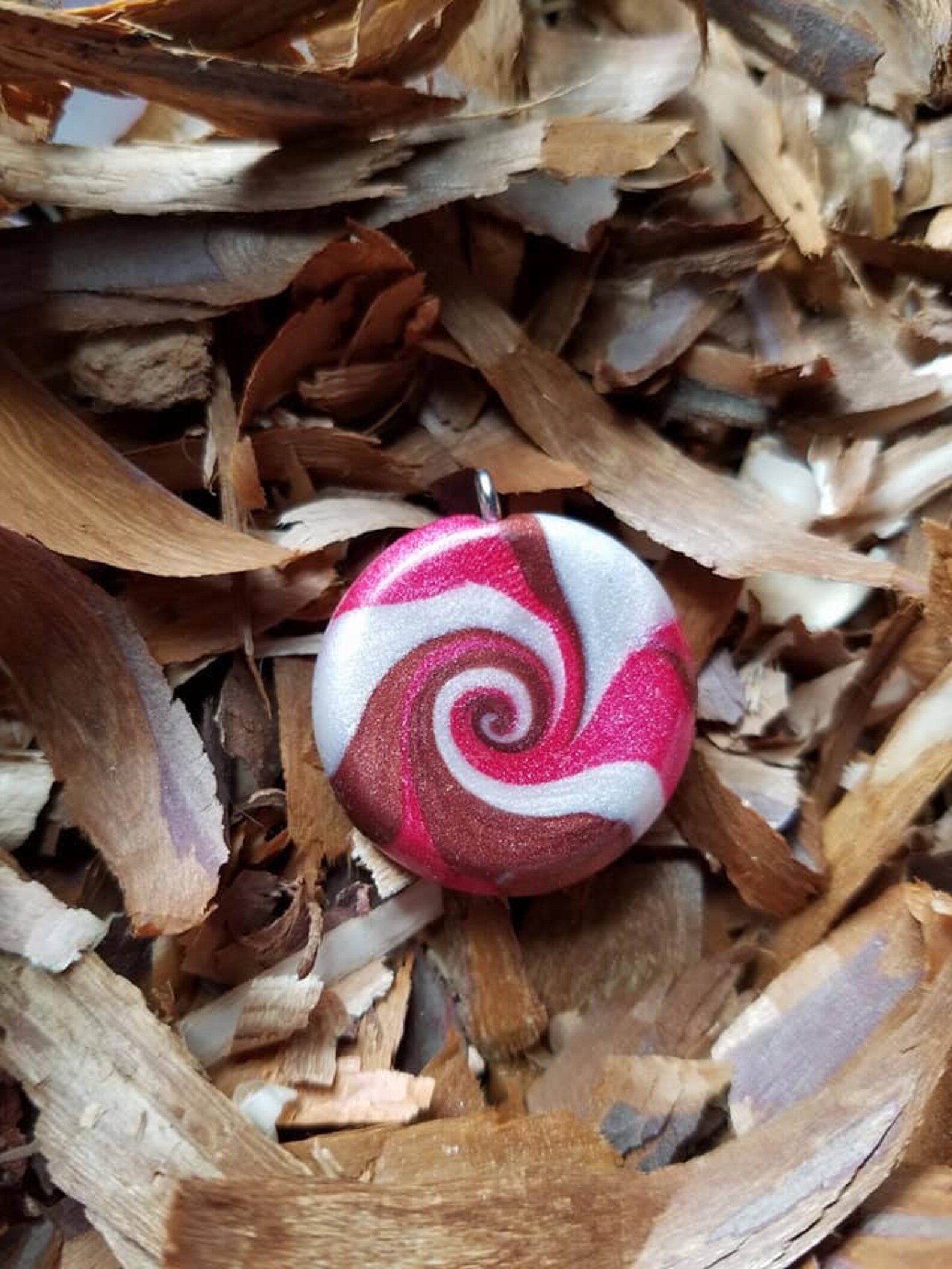Polymer Clay Waves Charm-cord Not Included - Etsy