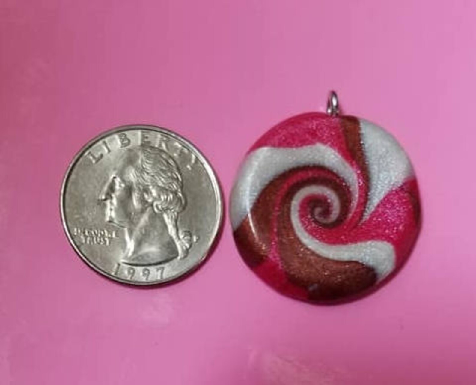 Polymer Clay Waves Charm-cord Not Included - Etsy