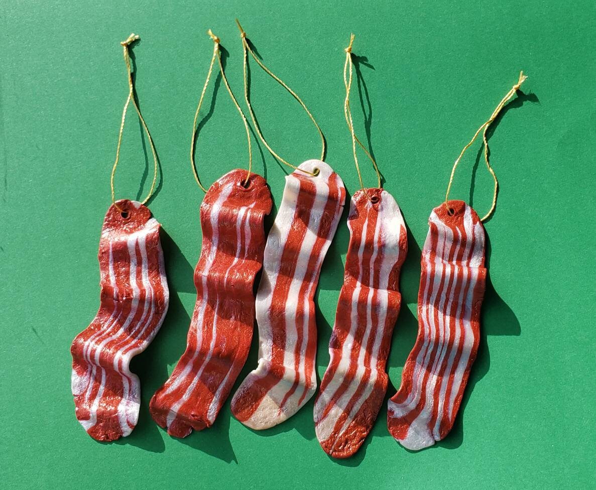 Bacon Ornament Polymer Clay 1-100 | Etsy