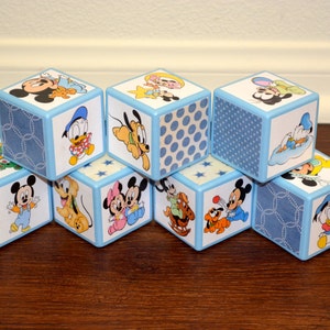 Baby Mickey Mouse Blocks-personalized Mickey Mouse | Etsy