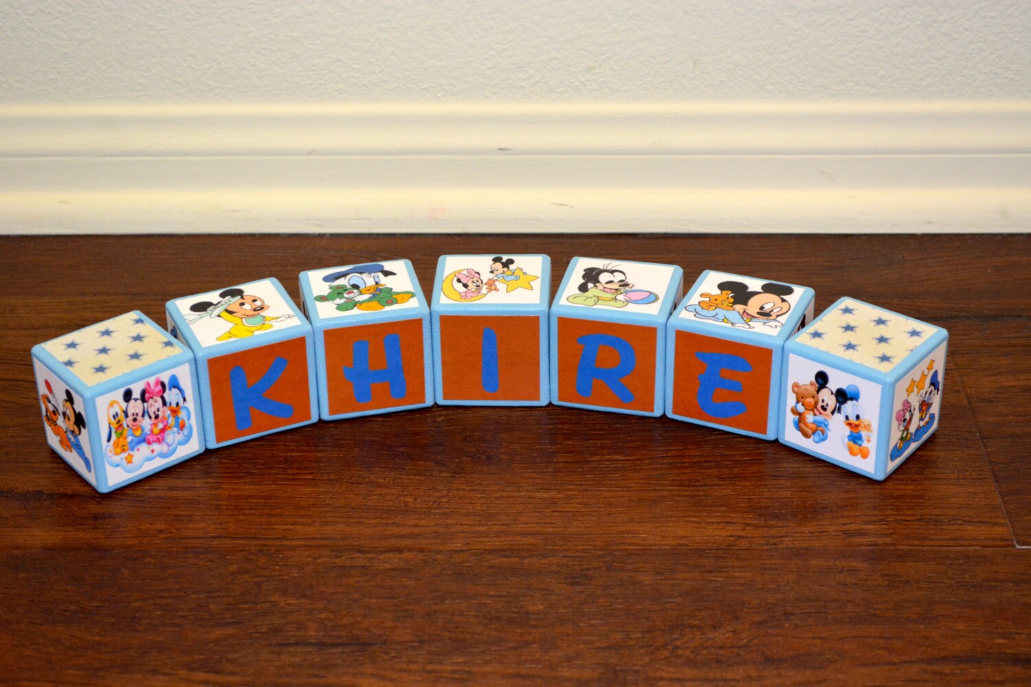 Baby Mickey Mouse Blocks-personalized Mickey Mouse | Etsy