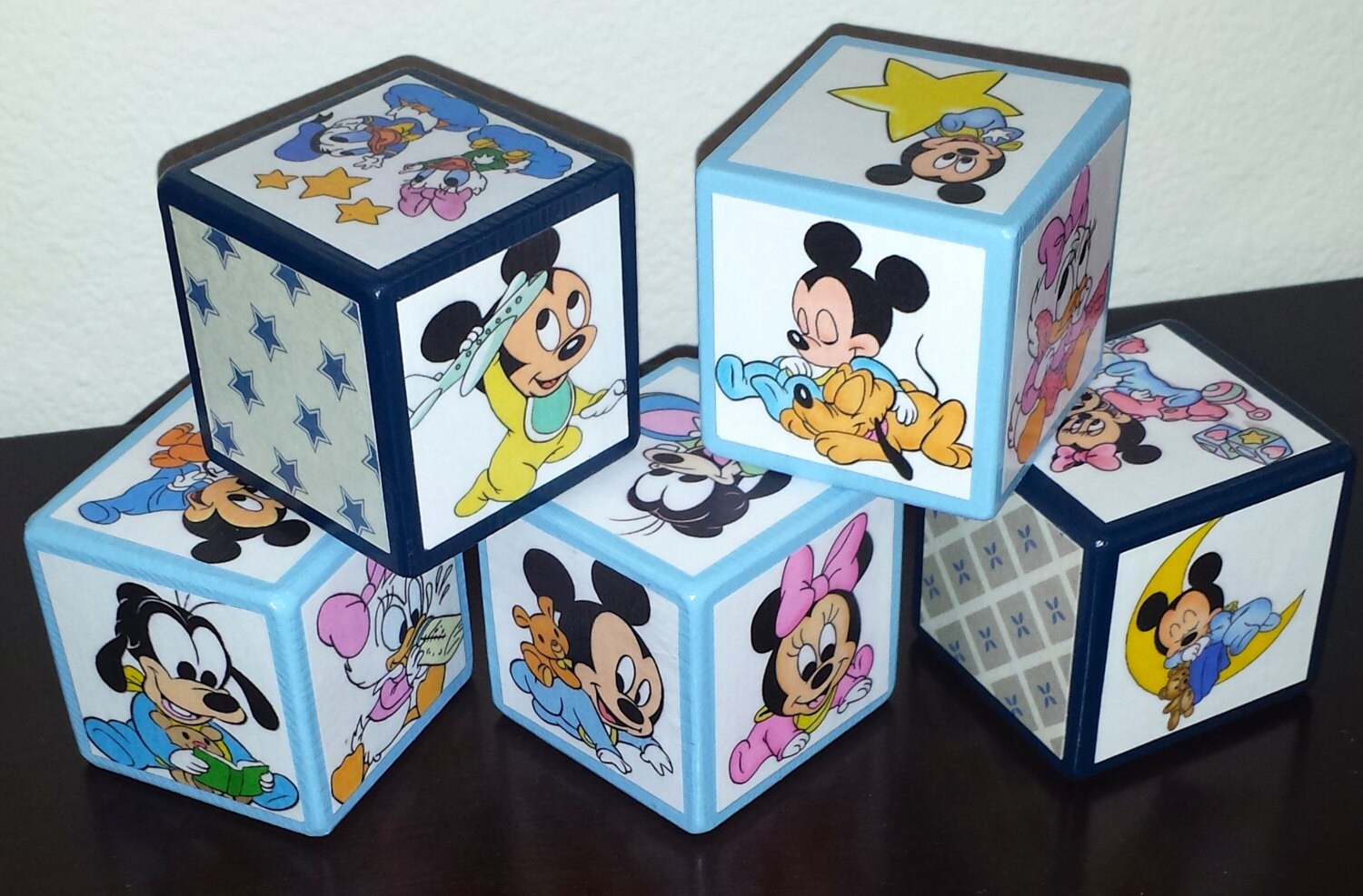 Baby Mickey Mouse Blocks-personalized Mickey Mouse | Etsy