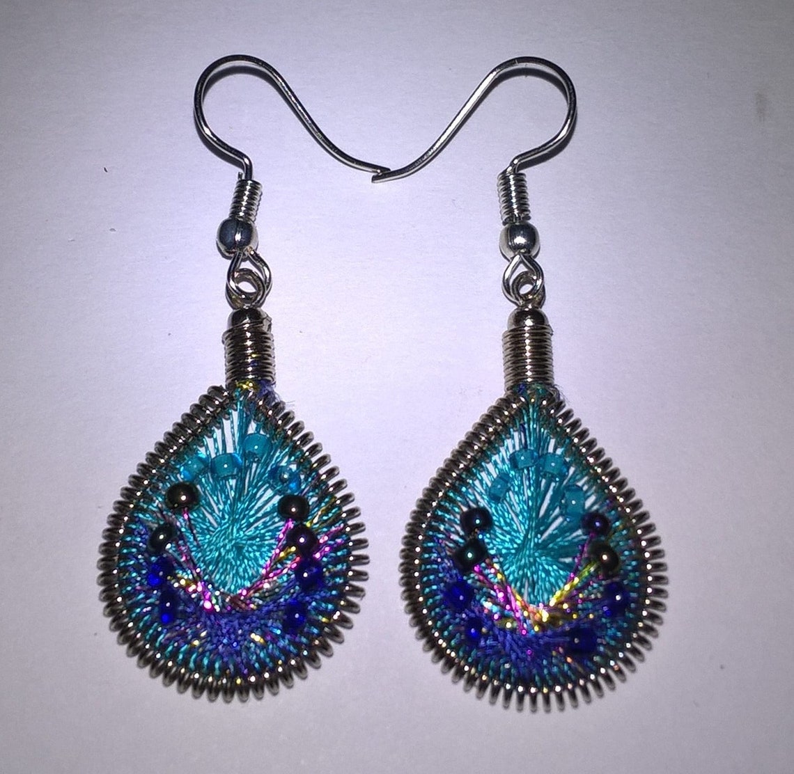 Peruvian Silk Thread Earrings - Etsy Canada