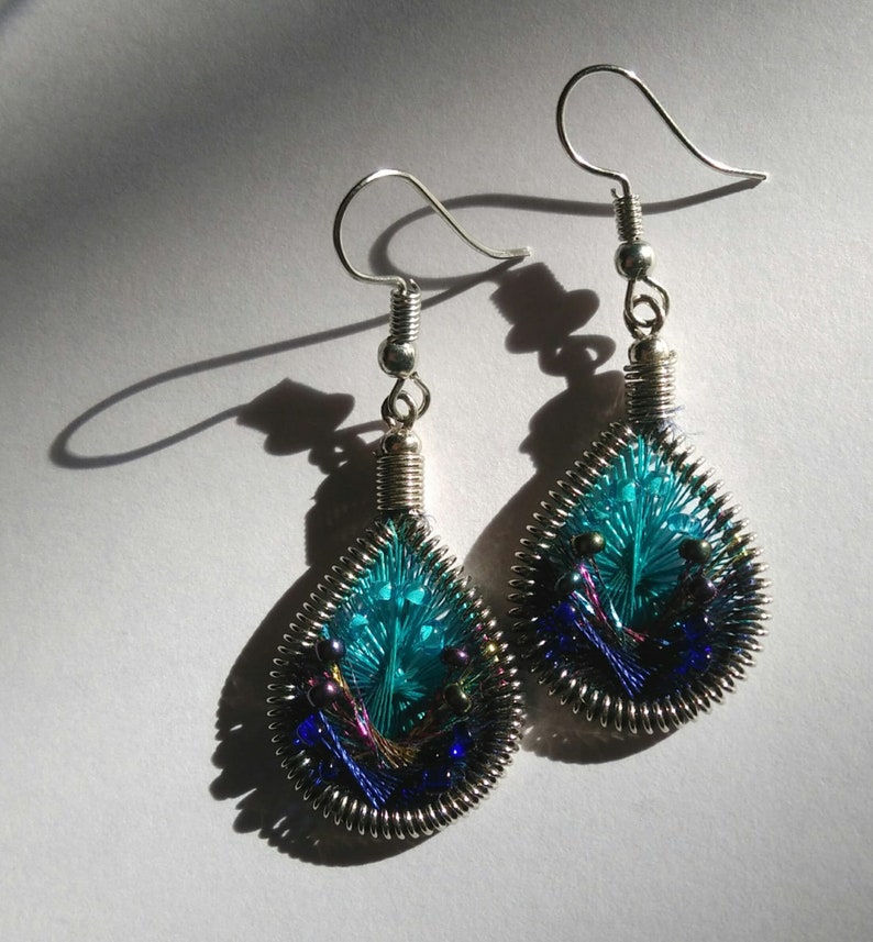 Peruvian Silk Thread Earrings - Etsy Canada