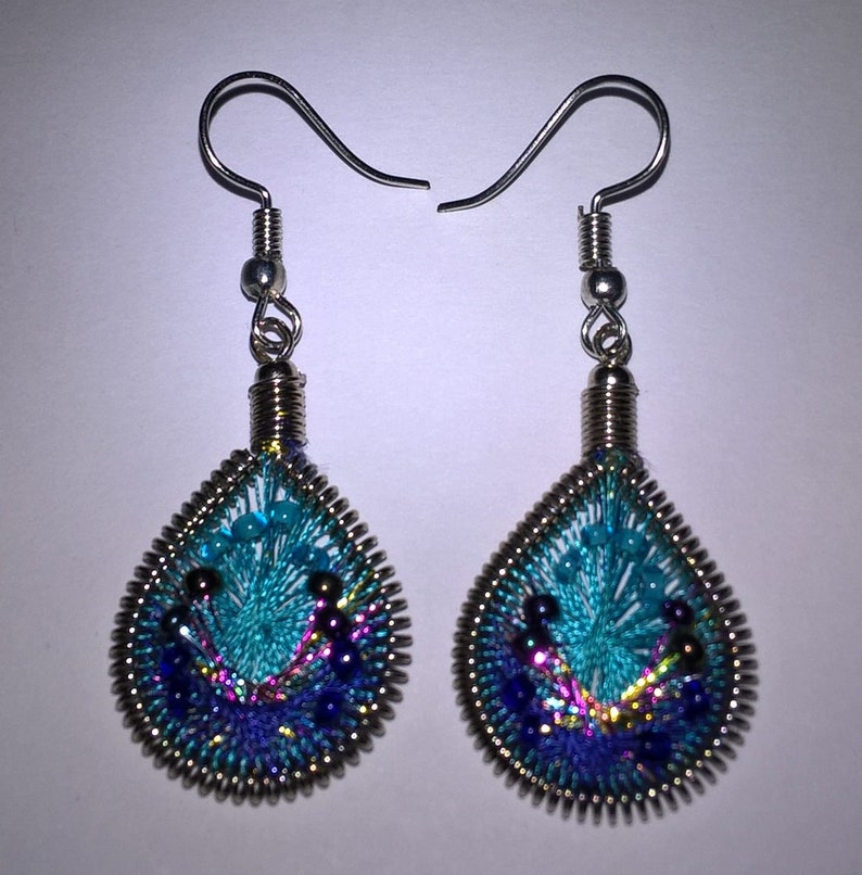 Peruvian Silk Thread Earrings - Etsy Canada